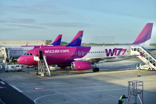 aircraft Airbus of the Hungarian low-cost airline Wizz