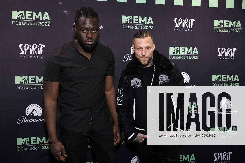 Rapper Kontra K Maximilian Diehn with company at the Best German Act ...