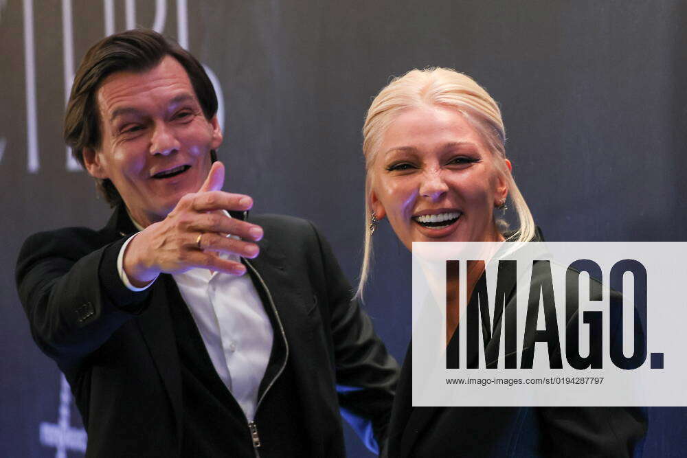 RUSSIA, MOSCOW - : Actors Anastasia Ivleyeva and Filipp Yankovsky ...