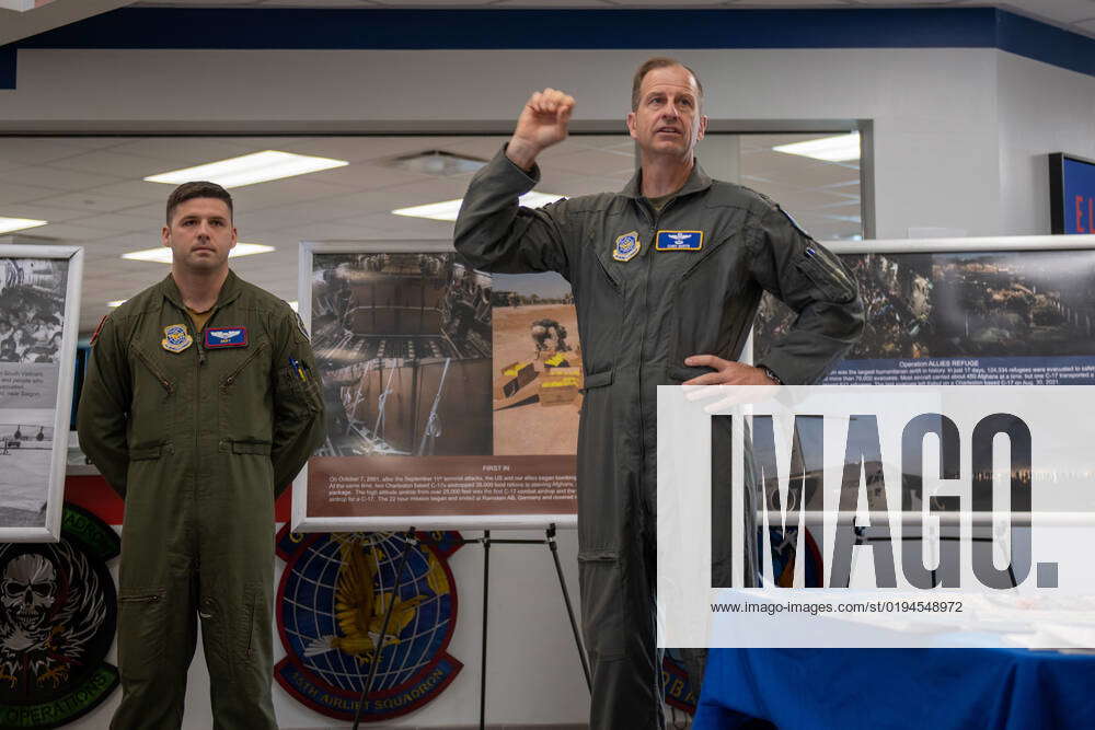 U.S. Air Force Capt. Zachary Barry, a 15th Airlift Squadron pilot ...