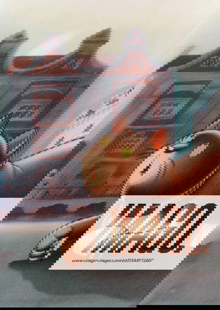 The cat Zorba, animation from the movie La Gabbianella e il Gatto, 1990s