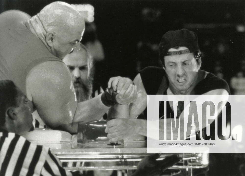 American actors Sylvester Stallone and Rick Zumwalt in the movie Over ...