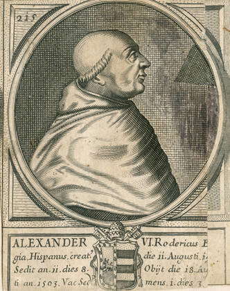 Portrait of Pope Alexander IV, engraving from the Summorum Romanorum ...