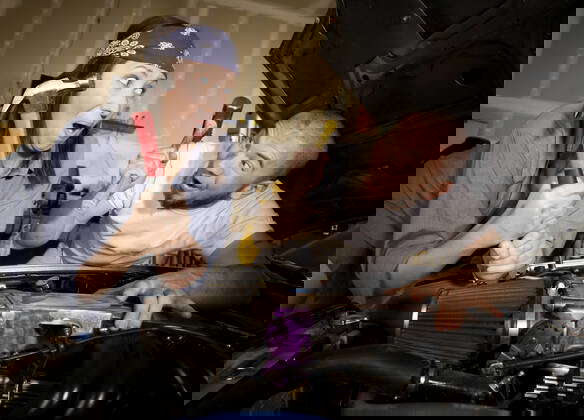 Hapless mechanics working on car engine with hammers, model released ...