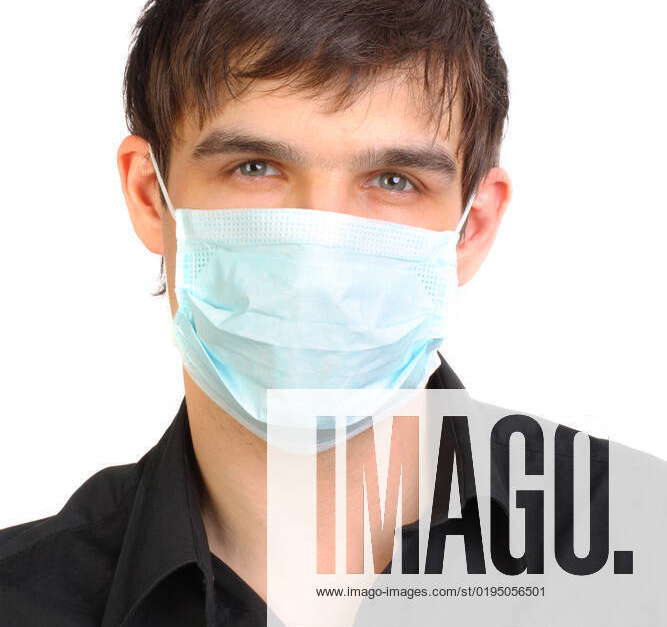 Man in the mask isolated on white, model released, , 8223574, sick, man ...