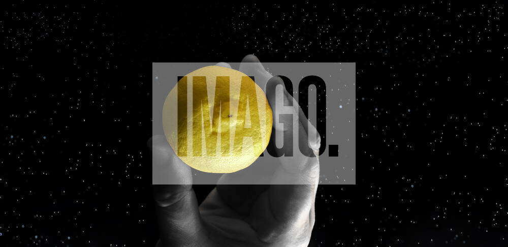 Conceptual representation of the moon as a lemon that is taken by a ...