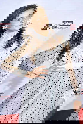 Georgia Balke at the 18 Kinderlachen Gala 2022 in the Westfalenhalle ...