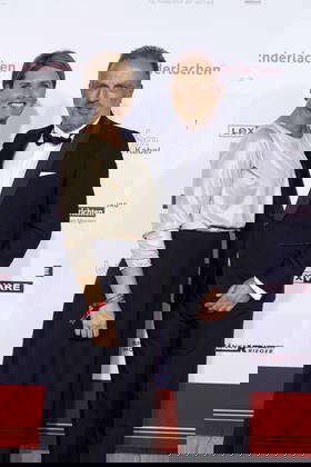 Track and field athlete Katrin Krabbe and her partner Karsten Fluhr at ...