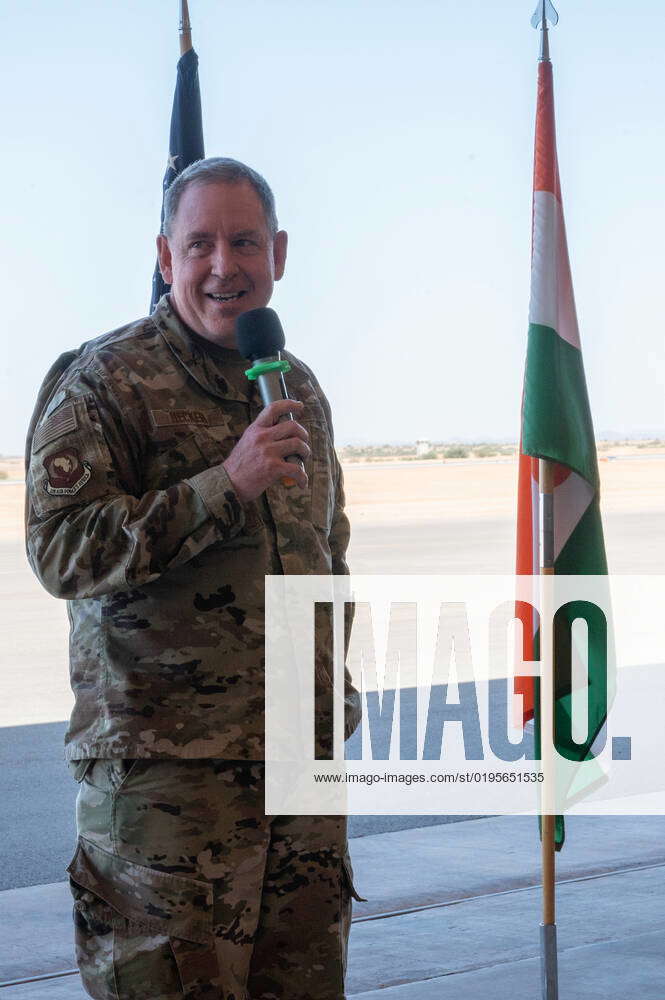 AIR BASE 201, Niger - U.S. Air Force Gen. James Hecker, U.S. Air Forces ...