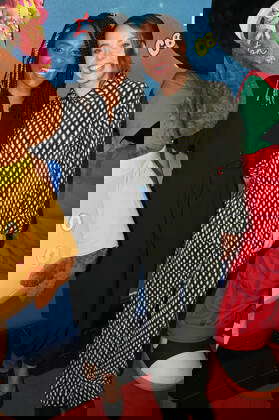 Joanna Adeyinka-Burford and Evie Pickerill attend the CBeebies Dick ...