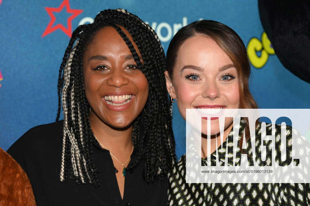 Joanna Adeyinka-Burford and Evie Pickerill attend the CBeebies Dick ...
