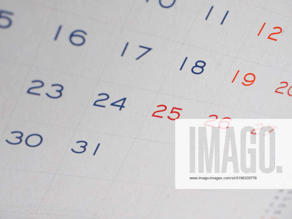 Detail of a calendar page with dates , 15551760, calendar, page, detail ...