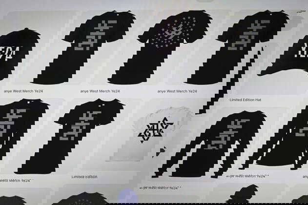 Rapper Kanye West Presidential Campaign Merchandise Features Swastika ...