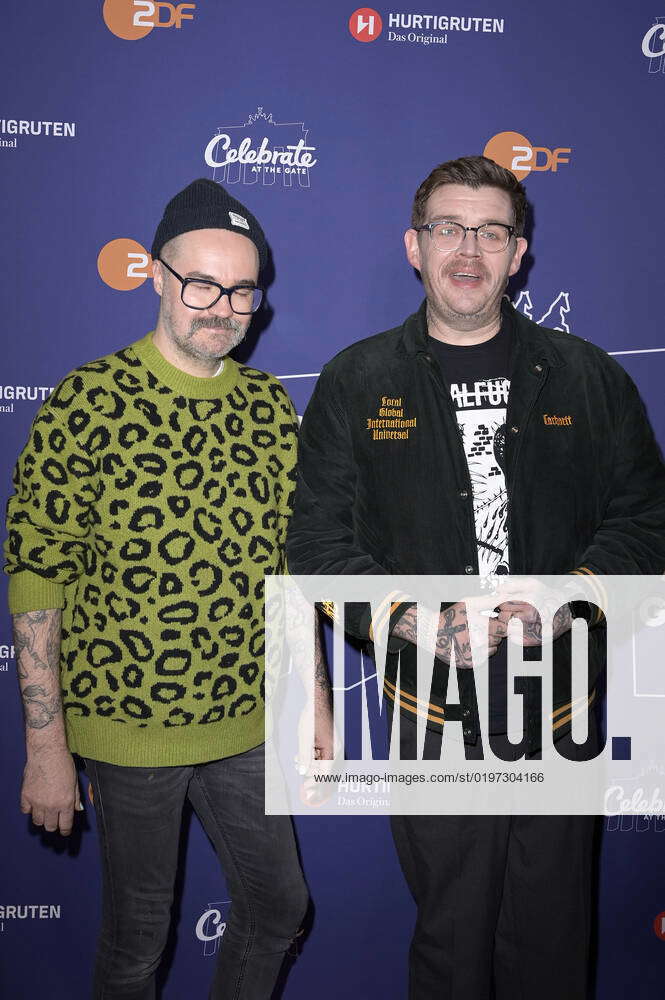 Sascha Eigner and Nicholas Müller of Jupiter Jones in the New Years Eve ...