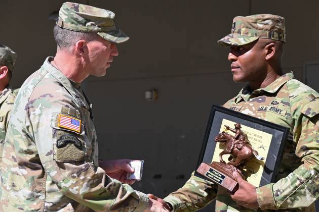 Maj. Gen. David Hodne, commanding general of the 4th Infantry Division ...