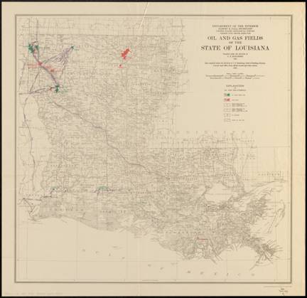 Oil and gas fields of the state of Louisiana, Oil fields, Louisiana ...