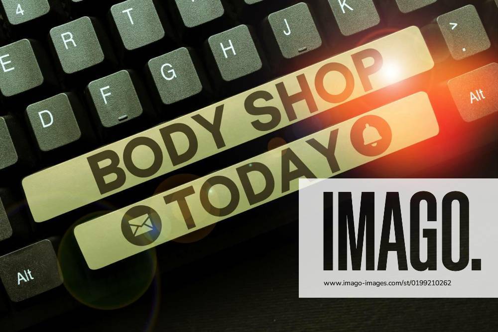 Hand writing sign Body Shop. Business approach a shop where automotive ...