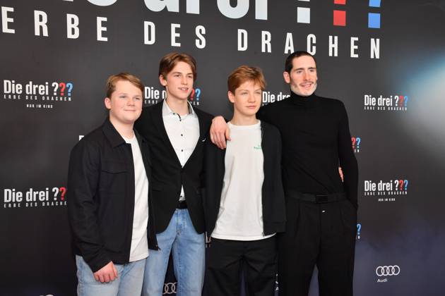 Julius Weckauf, Nevio Wendt, Levi Brandl and Tim Dünschede Director World Premiere The Three Heirs