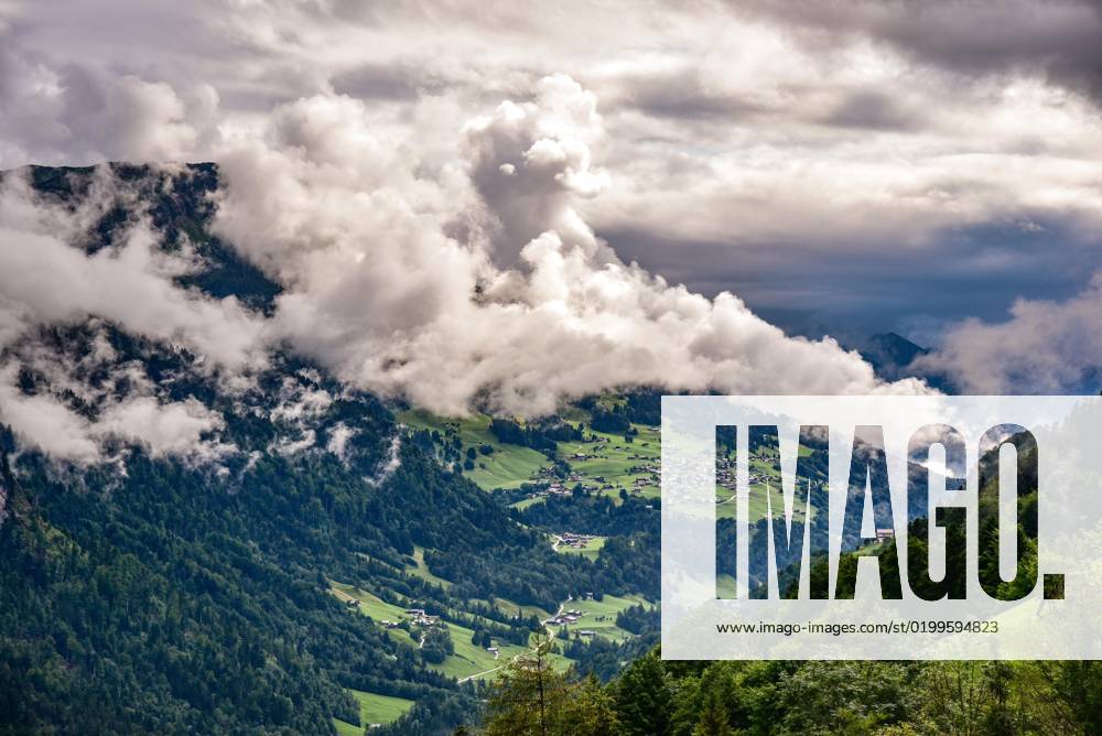 View at the Place Ragall at Big ones Walstertal at Bregenzerwald ...