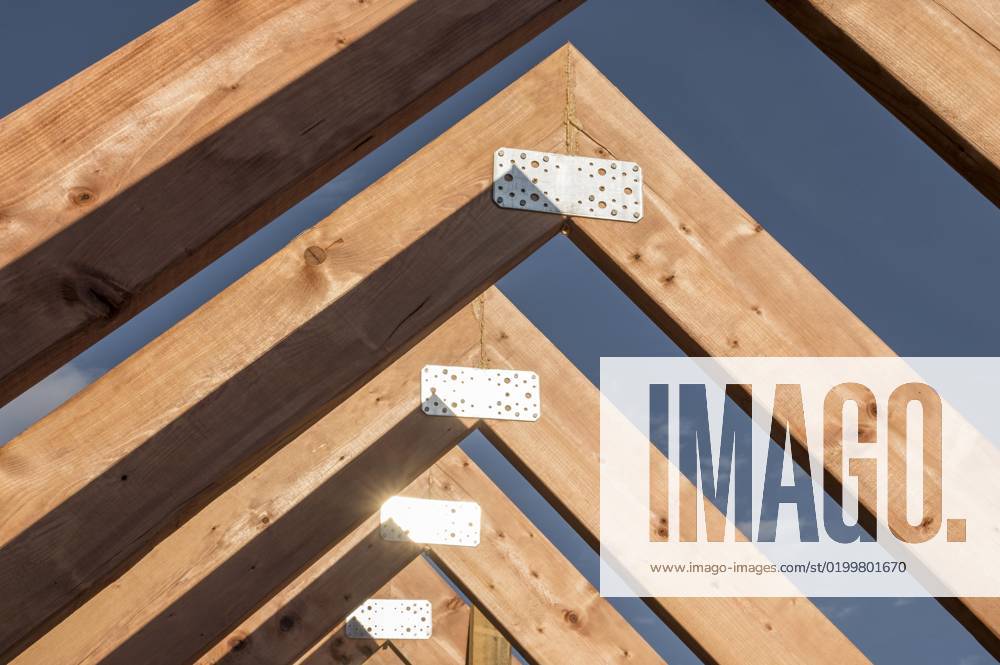 Front view construction roof. High quality photo front view ...