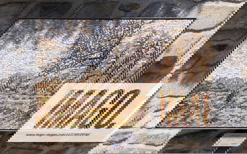 Barbizon (Paris area): mosaic from the Barbizon PaintersÕ Trail ...