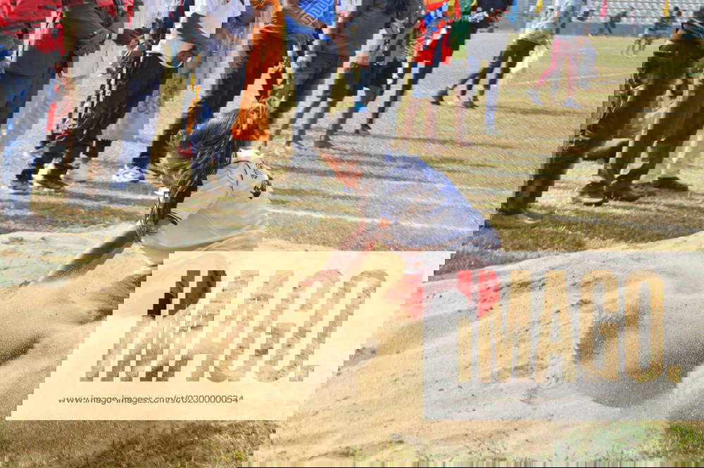 January 19, 2023: Girls competing on long jump events at Sheikh Kamal ...