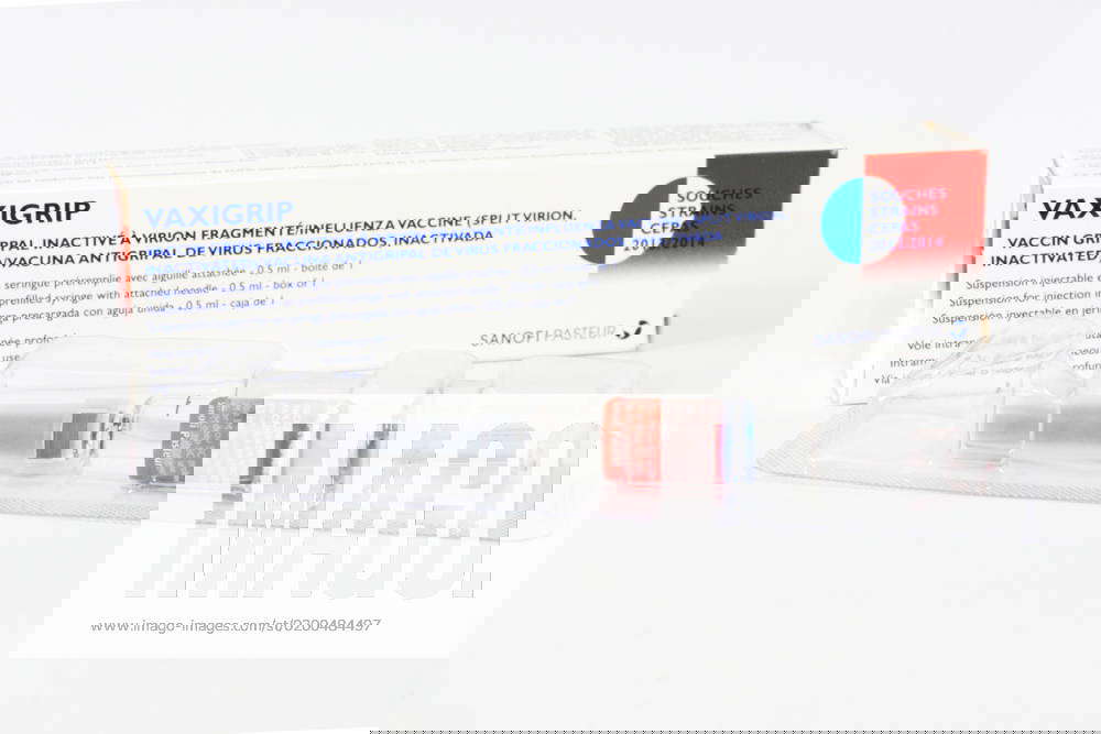 Another package of influenza virus vaccine (VAXIGRIP) from SANOFI ...