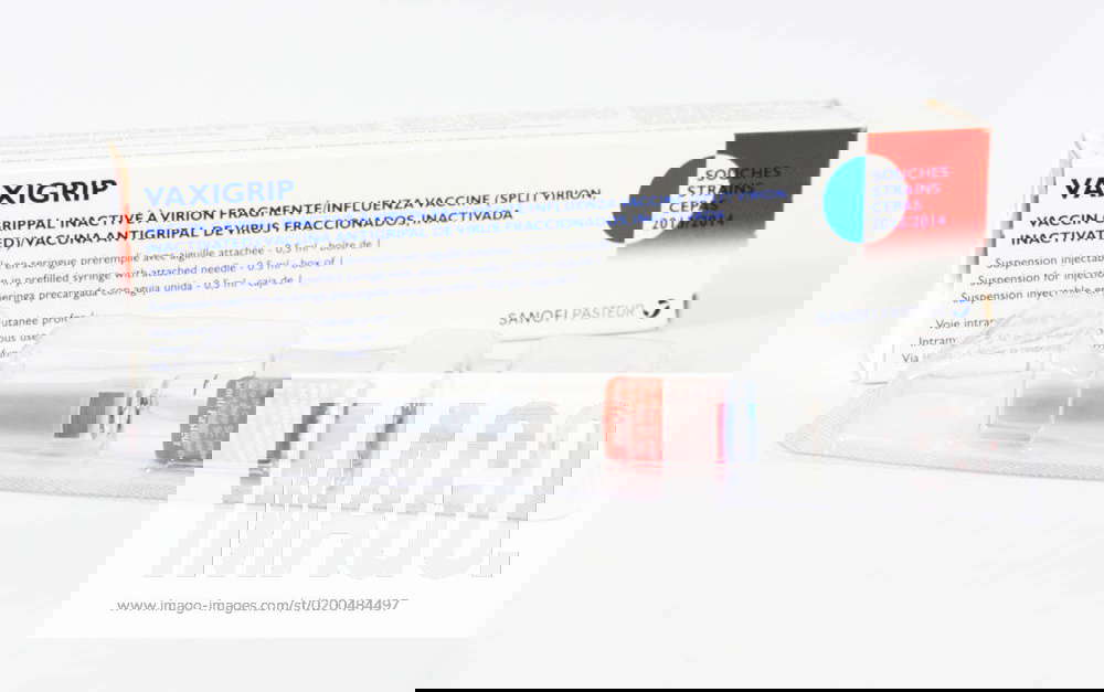 Another package of influenza virus vaccine (VAXIGRIP) from SANOFI ...
