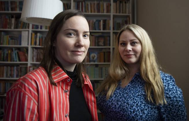 STOCKHOLM230125 Illustrator Maya Jönsson and childrens book author Anna ...