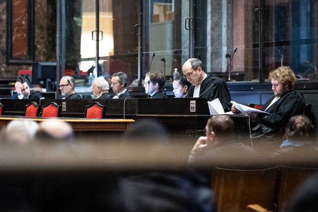 Lawyers pictured during the jury constitution at the trial of Jason ...