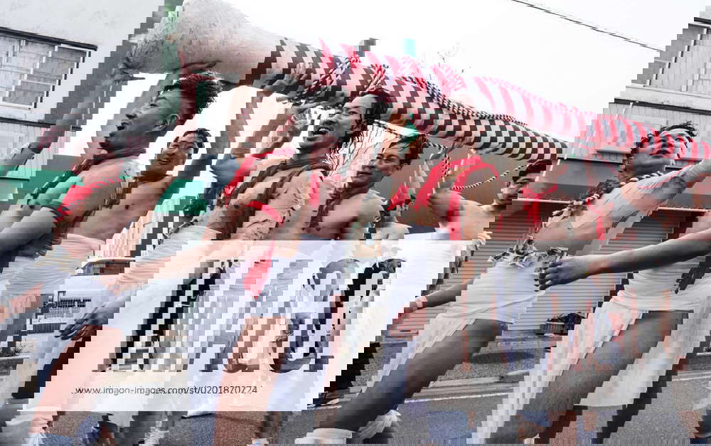 FEBRUARY 3, 2023 - Men participate in the Konomiya Hadaka Matsuri, or Naked Man Festival, in