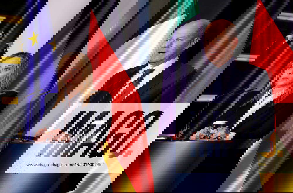 Prime Minister of the Italian Republic, Giorgia Meloni, Olaf Scholz ...