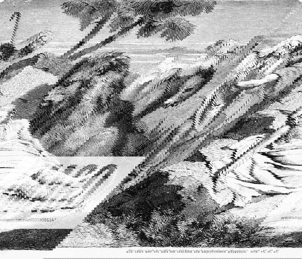 the Leo and the Donkey on Corpse of disobedient prophets, Landscape ...