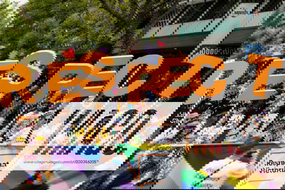 MIDSUMMA PRIDE MARCH 2023, People march along Fitzroy Street during the ...