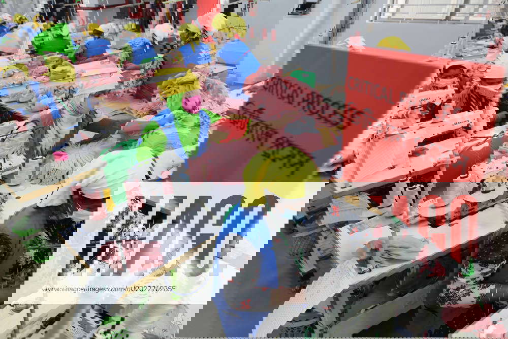 Seemstress pictured at work in the Fakir Apparels ltd garment factory ...