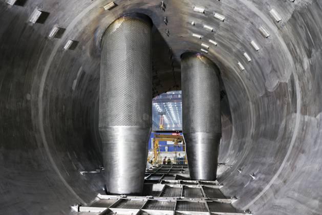 RUSSIA, ROSTOV-ON-DON REGION - : A view shows a pipe bending and ...