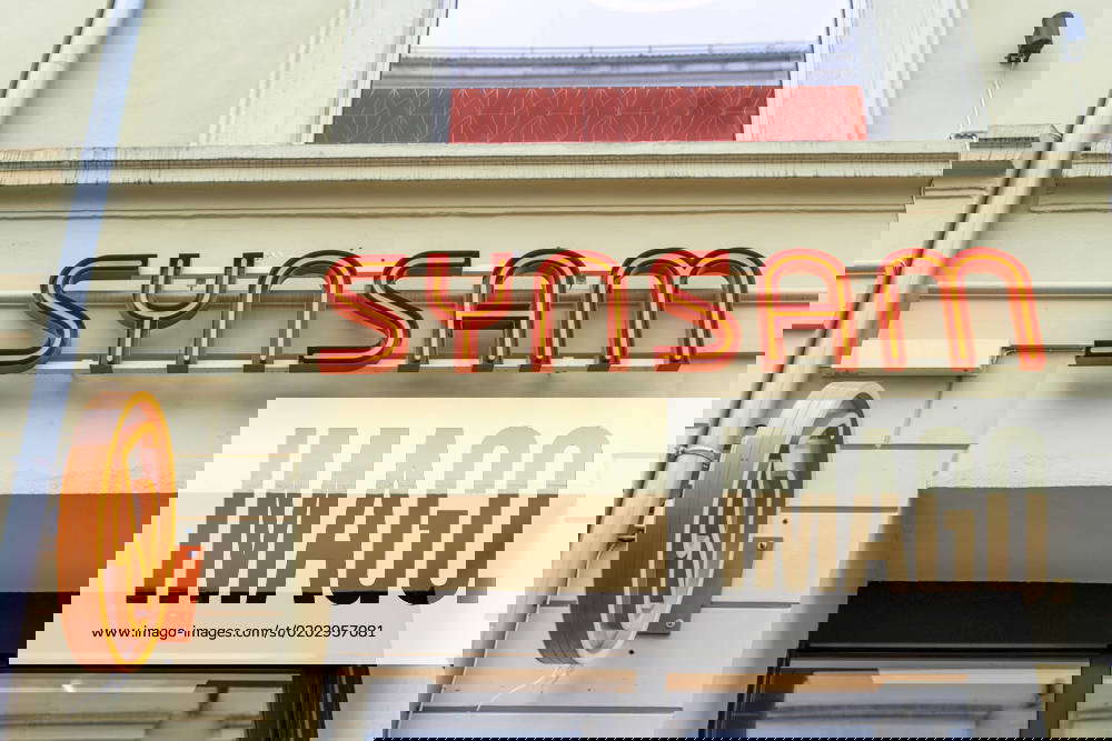 Logos and brands in central Oslo Oslo 20230216 Optikerkjeden Synsam ...