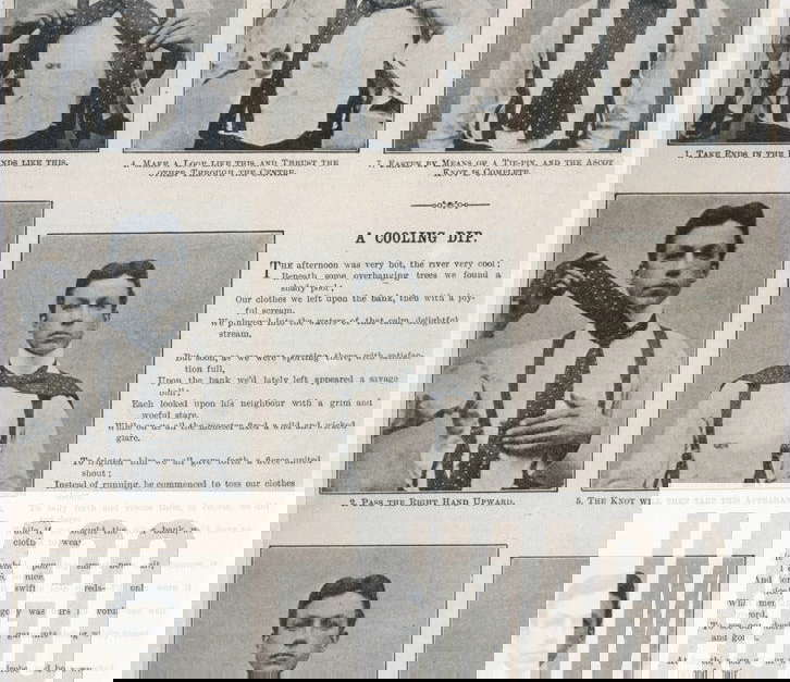 Tying an Ascot Tie 1906 How to tie the Ascot necktie. A step by step ...