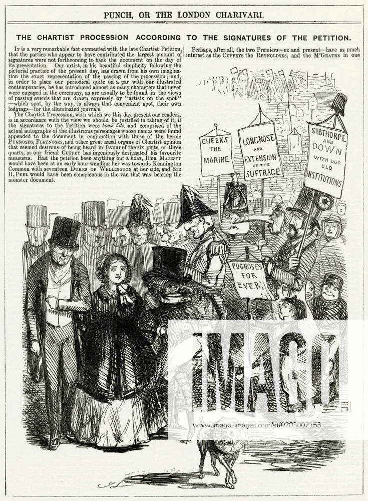 Cartoon, The Chartist Procession ... Cartoon, The Chartist Procession ...