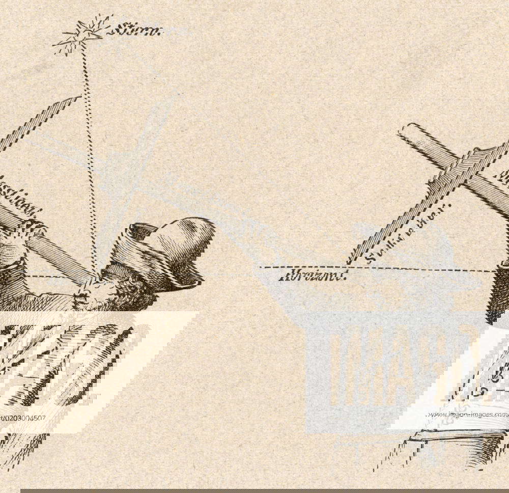 Jacob s Staff A sailor uses a Jacob s Staff to calculate the angle ...