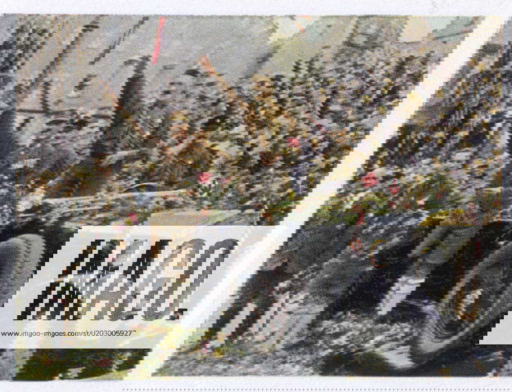 NUREMBERG RALLY 1927 Hitler and Nazi supporters giving the salute at ...