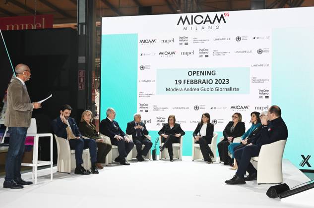 Milan, Italy MICAM 2023 Fiera Milano Rho Inaugural ceremony in Corso ...