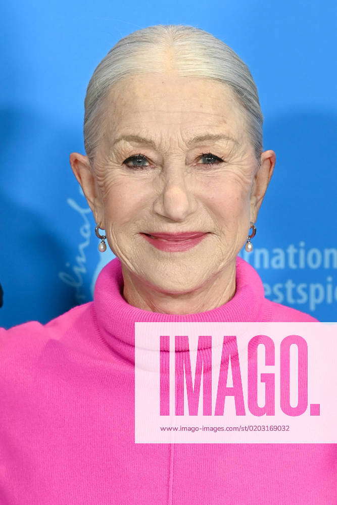 British actress Helen Mirren attends the photocall for Golda during the ...