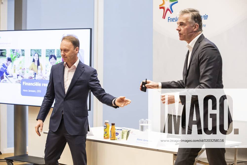 AMERSFOORT - Hein Schumacher, CEO FrieslandCampina, and Hans Janssen ...