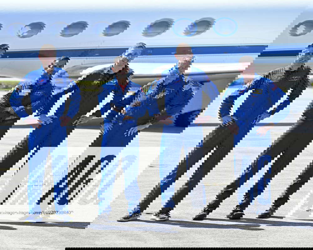 Russian Cosmonaut Andrey Fedyaev, UAE Astronaut Sultan Al Neyadi and NASA Astronauts Stephen Bowen a