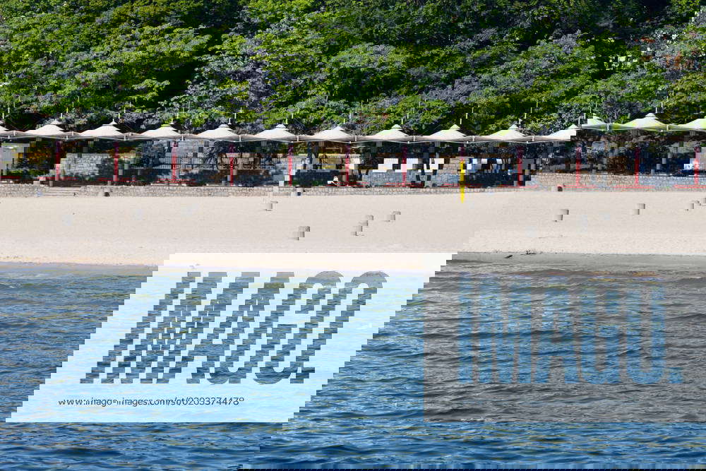 Beach in Gdynia Baltic Sea urban beach in city of Gdynia