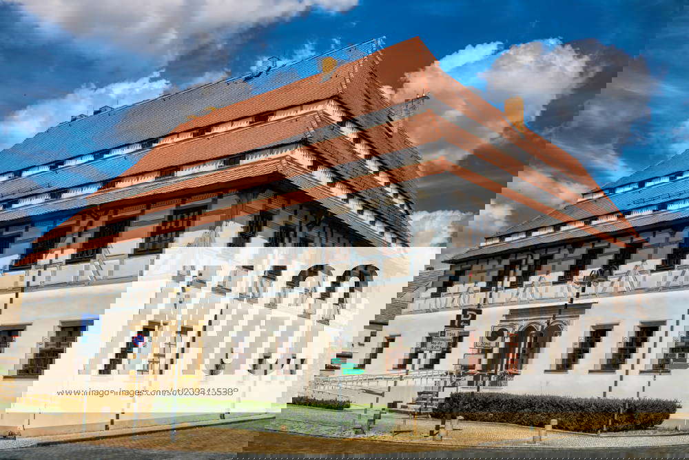 Annaburg, germany - medieval office building on the market square ...