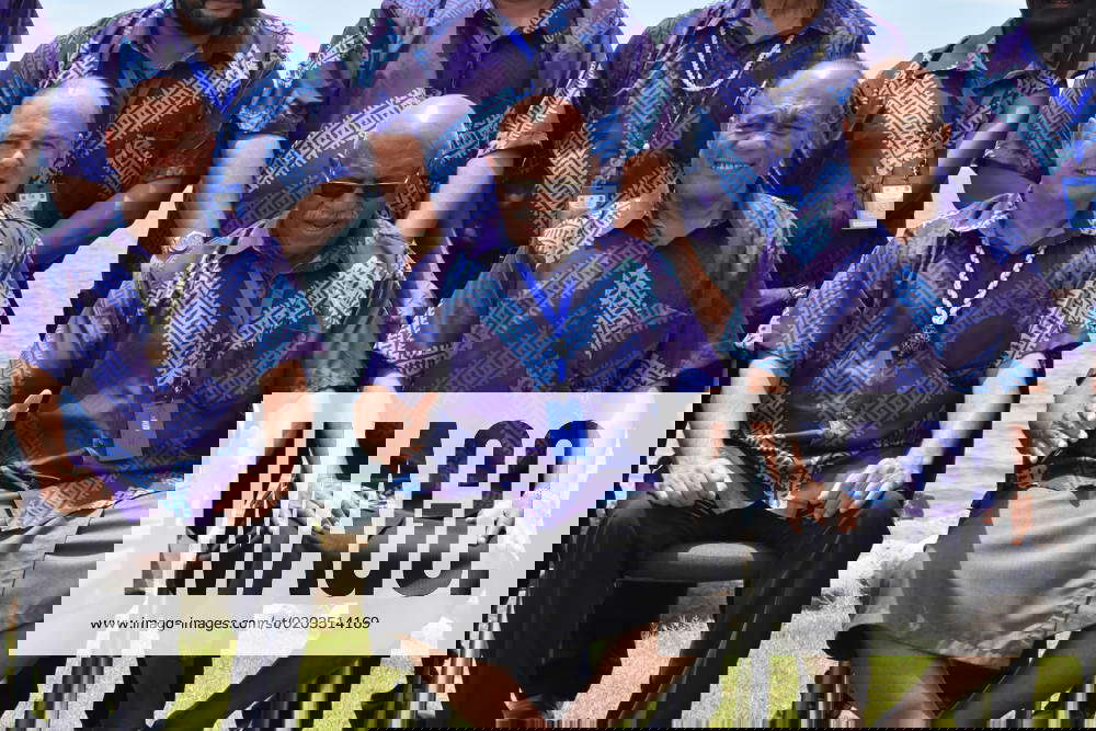 PIF LEADERS RETREAT FIJI, (L-R) Cook Islands Prime Minister Mark Brown ...