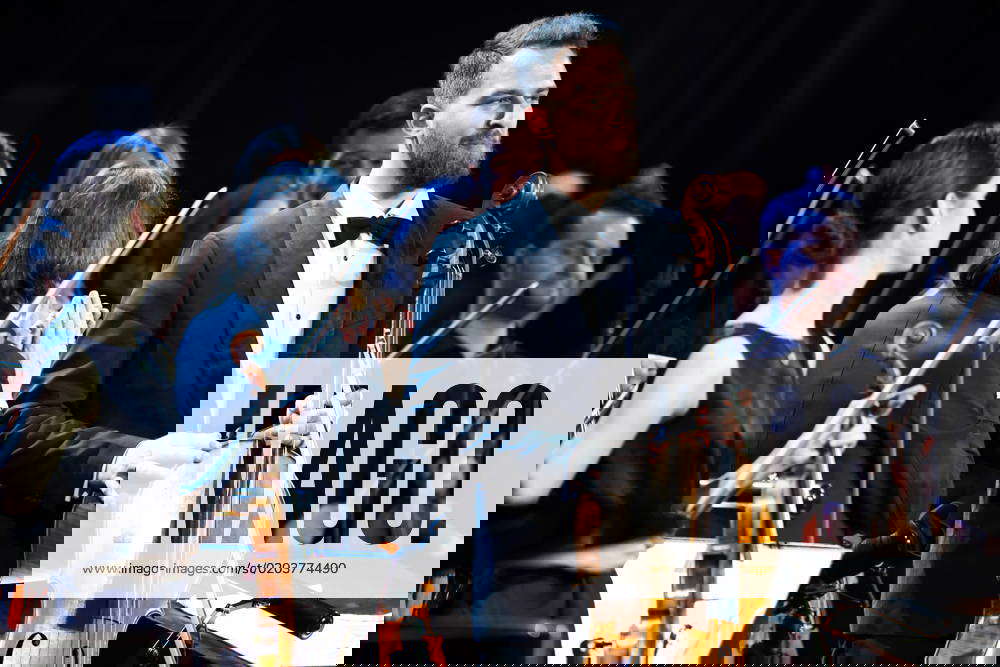 RUSSIA, SOCHI - FEBRUARY 26, 2023: Cellist Alexander Ramm (R front) and ...