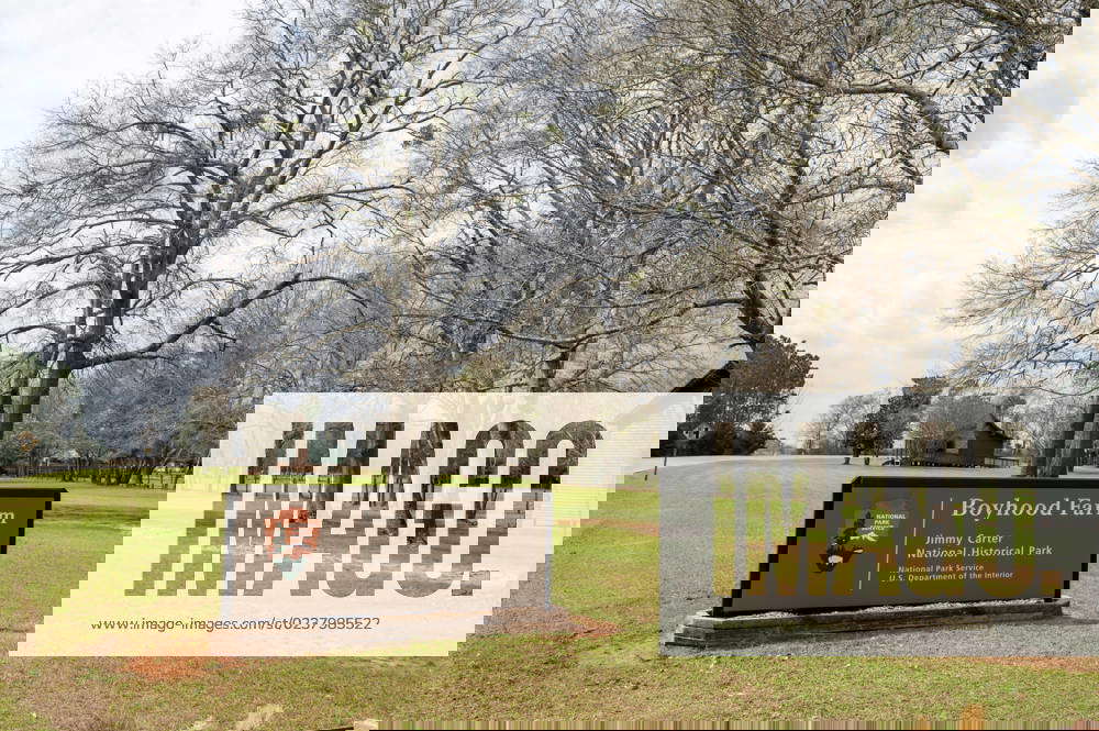 The boyhood home of former President Jimmy Carter is shown in Plains ...